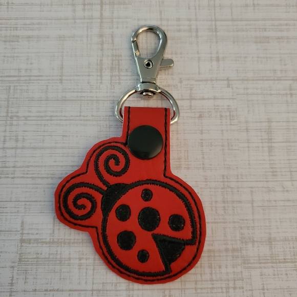 Hand Crafted | Accessories | New Ladybug Snap Tab Key Chain Hand ...